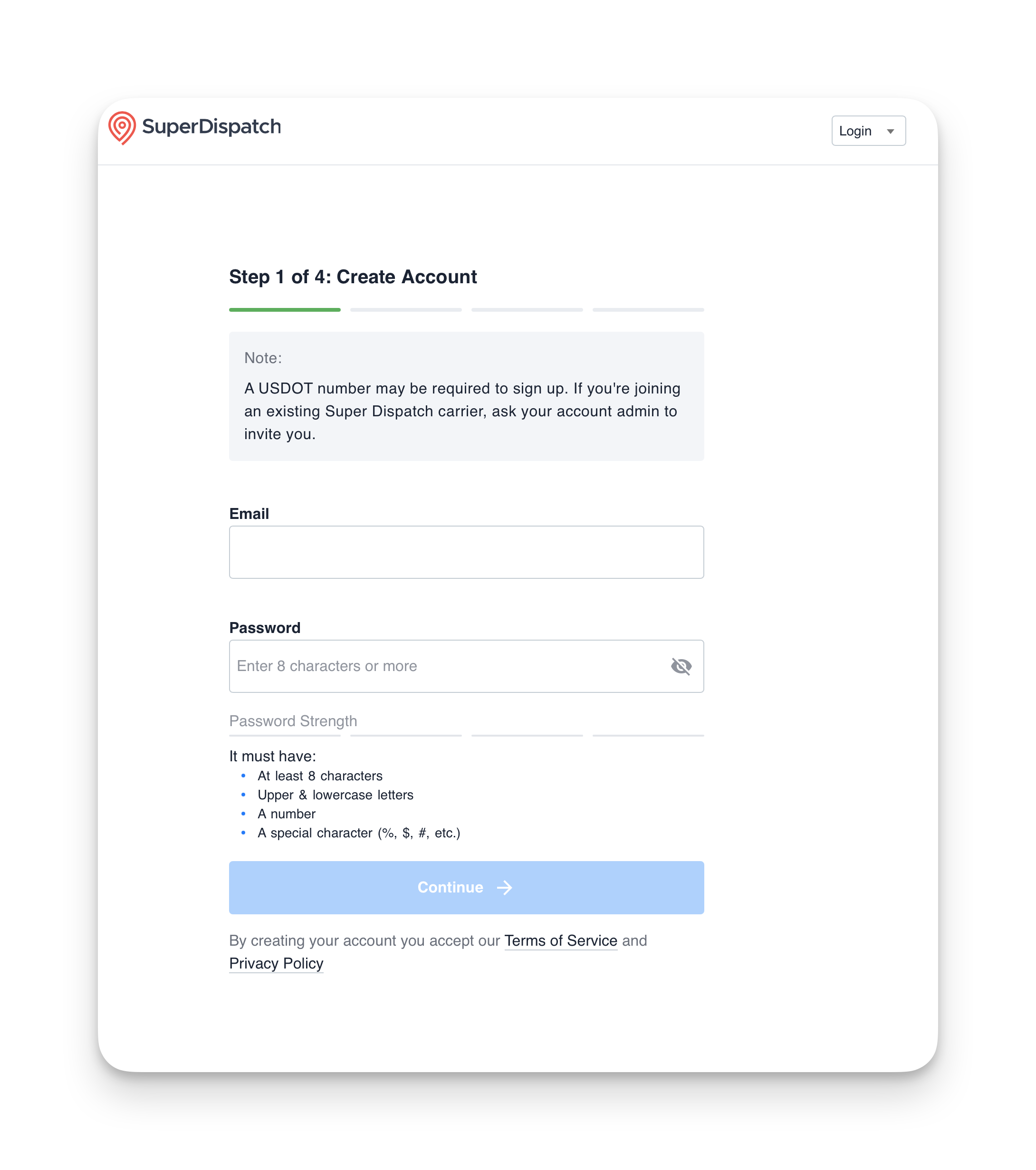 How To Sign Up For Carrier TMS – Super Dispatch