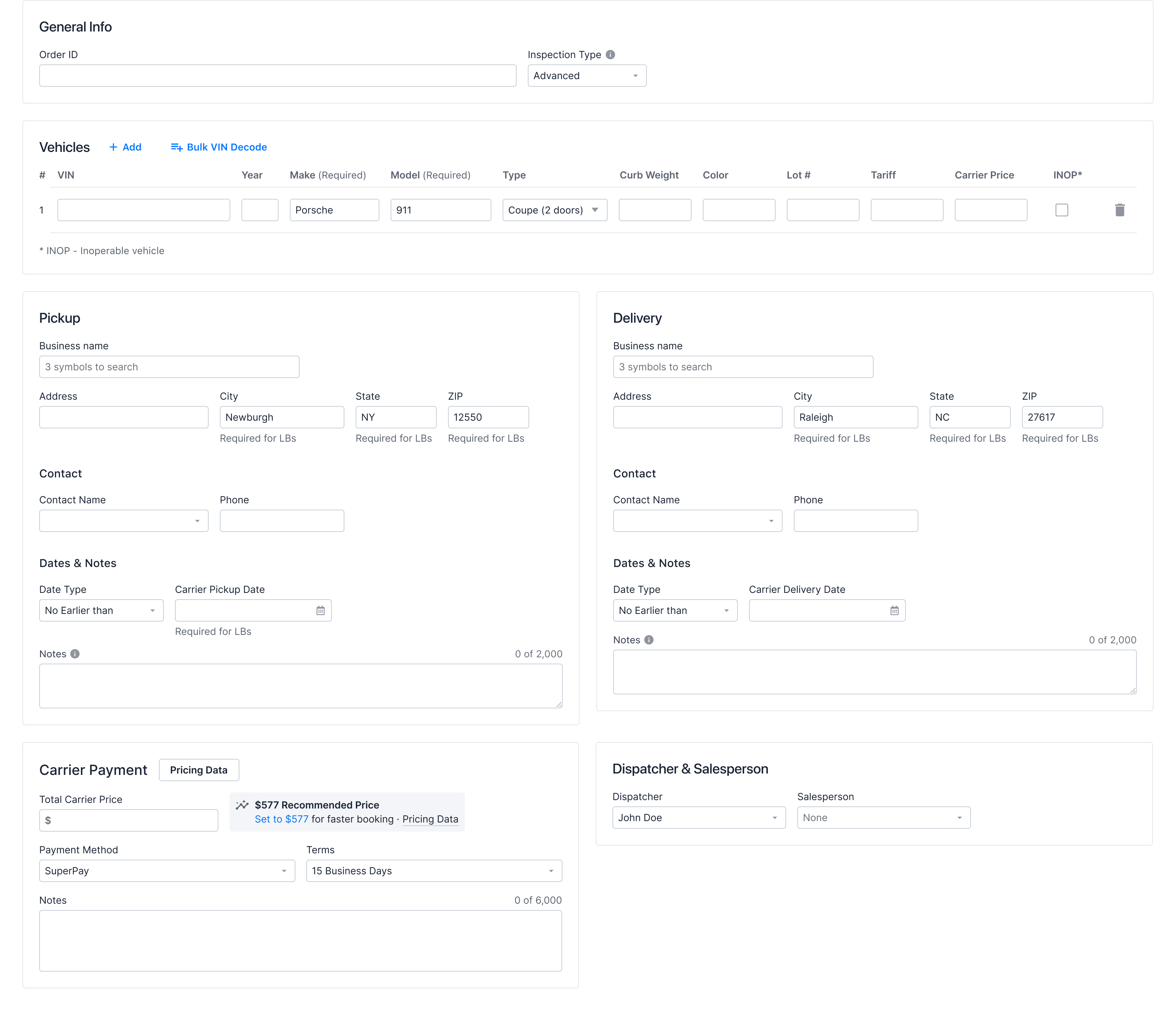 How to Create and Post an Order in Shipper TMS – Super Dispatch
