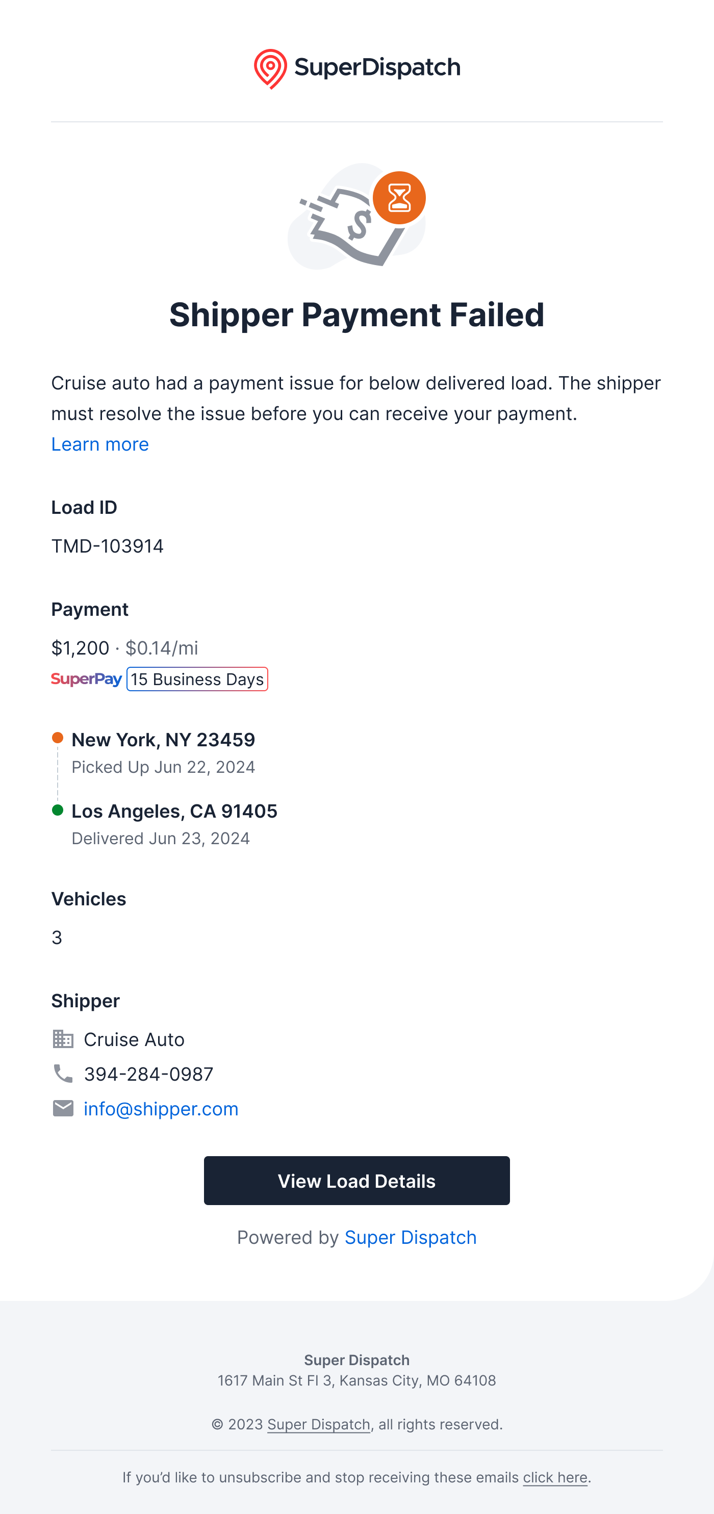 How to Handle a Failed Payment from a Shipper – Super Dispatch