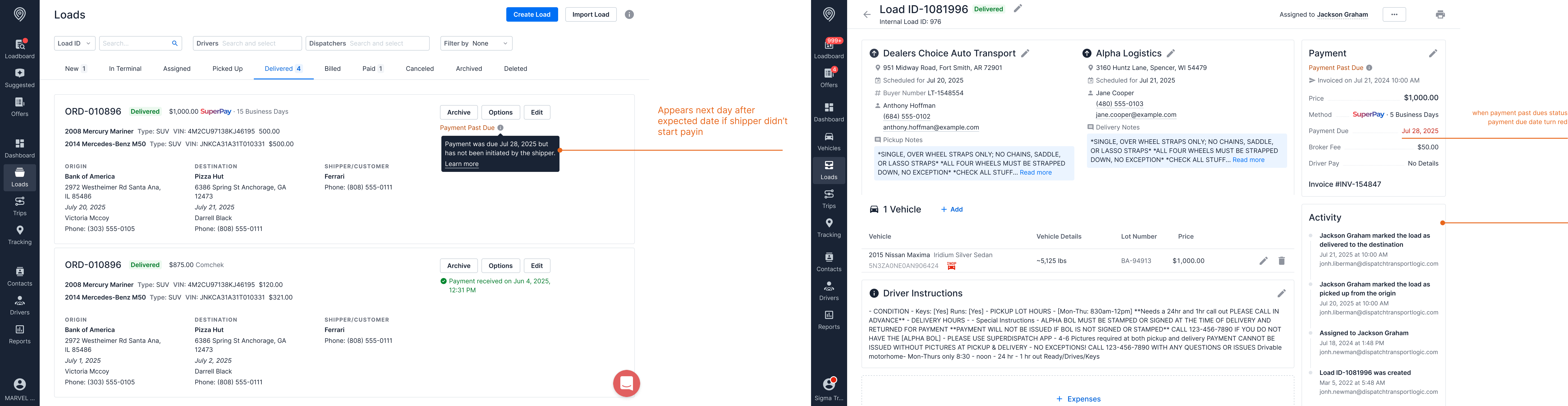 How to understand Carrier Payment Status's – Super Dispatch
