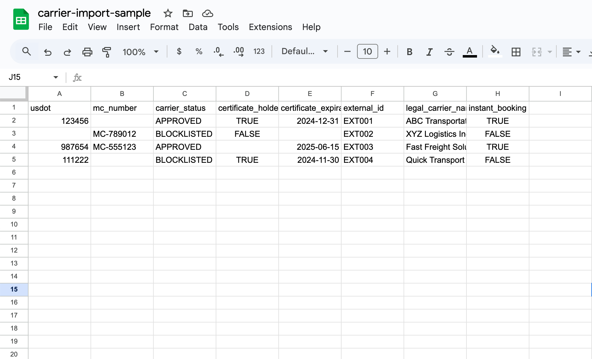 How to Import Carriers via CSV – Super Dispatch